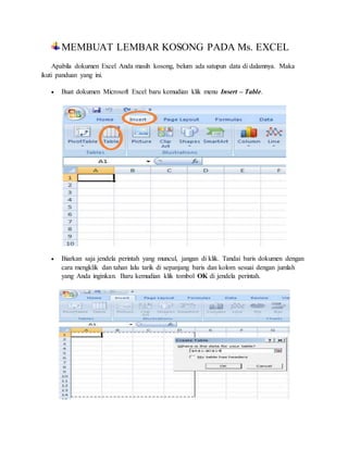 TUGAS TIP MS EXCEL | DOCX