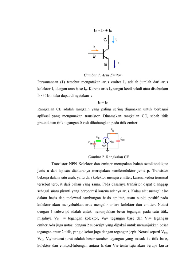 Tugas transistor | PDF