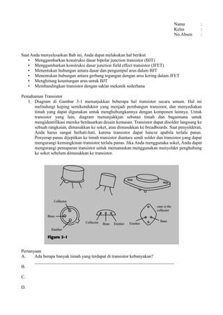 Tugas transistor nama_absen_kelas | ODT