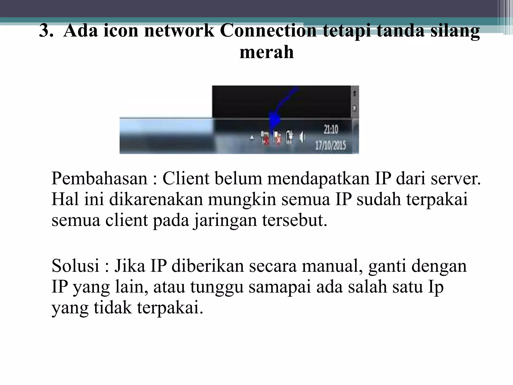 Tugas troubleshooting jaringan | PPTX