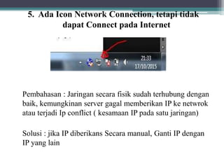 Tugas troubleshooting jaringan | PPTX