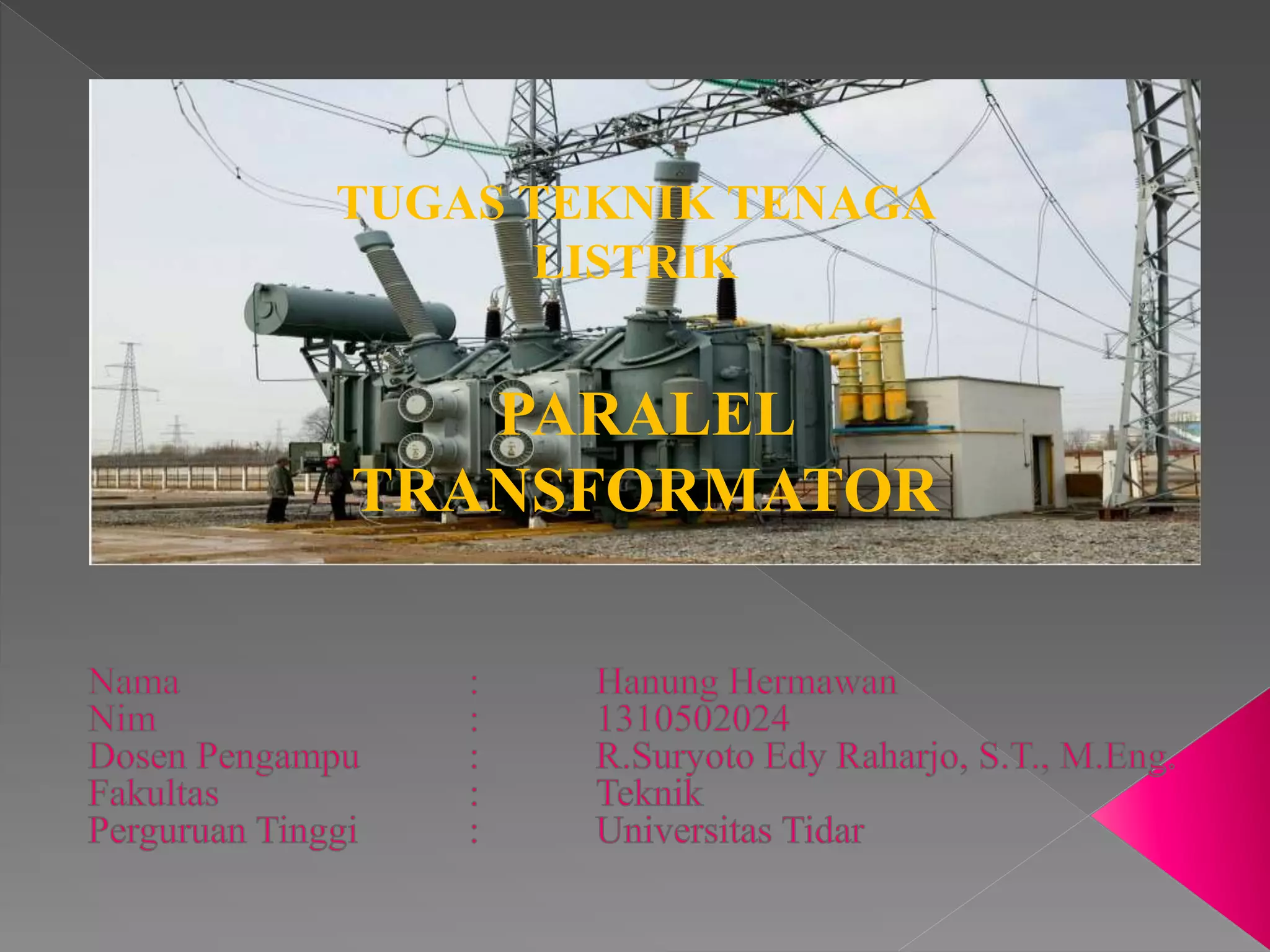 Tugas TTL transformator paralel | PPT