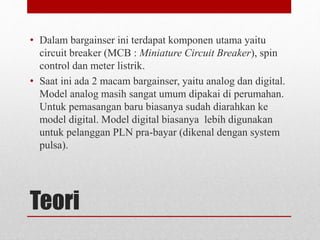 Macam-macam instalasi listrik rumah | PPTX