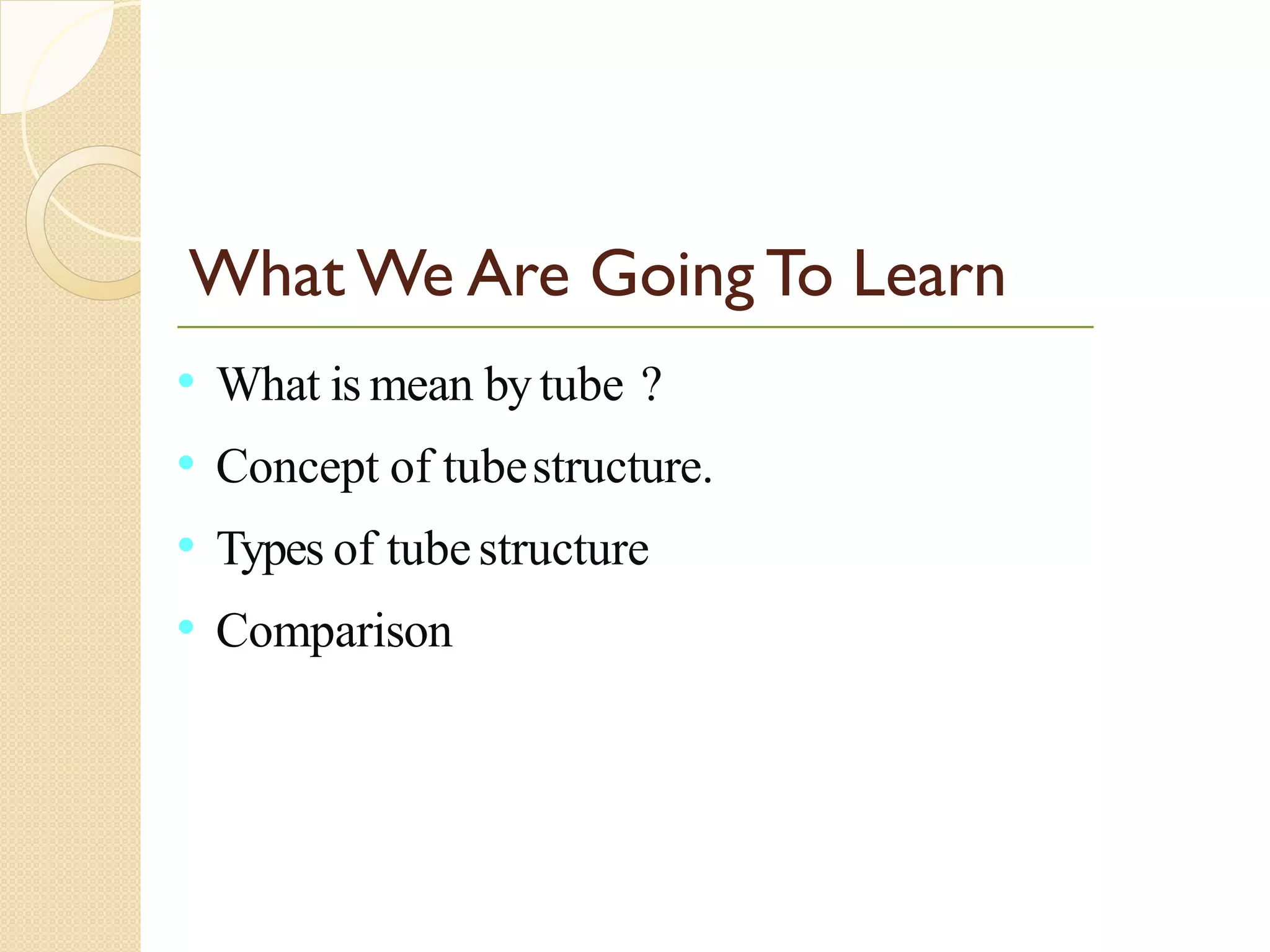 Tube structures | PDF
