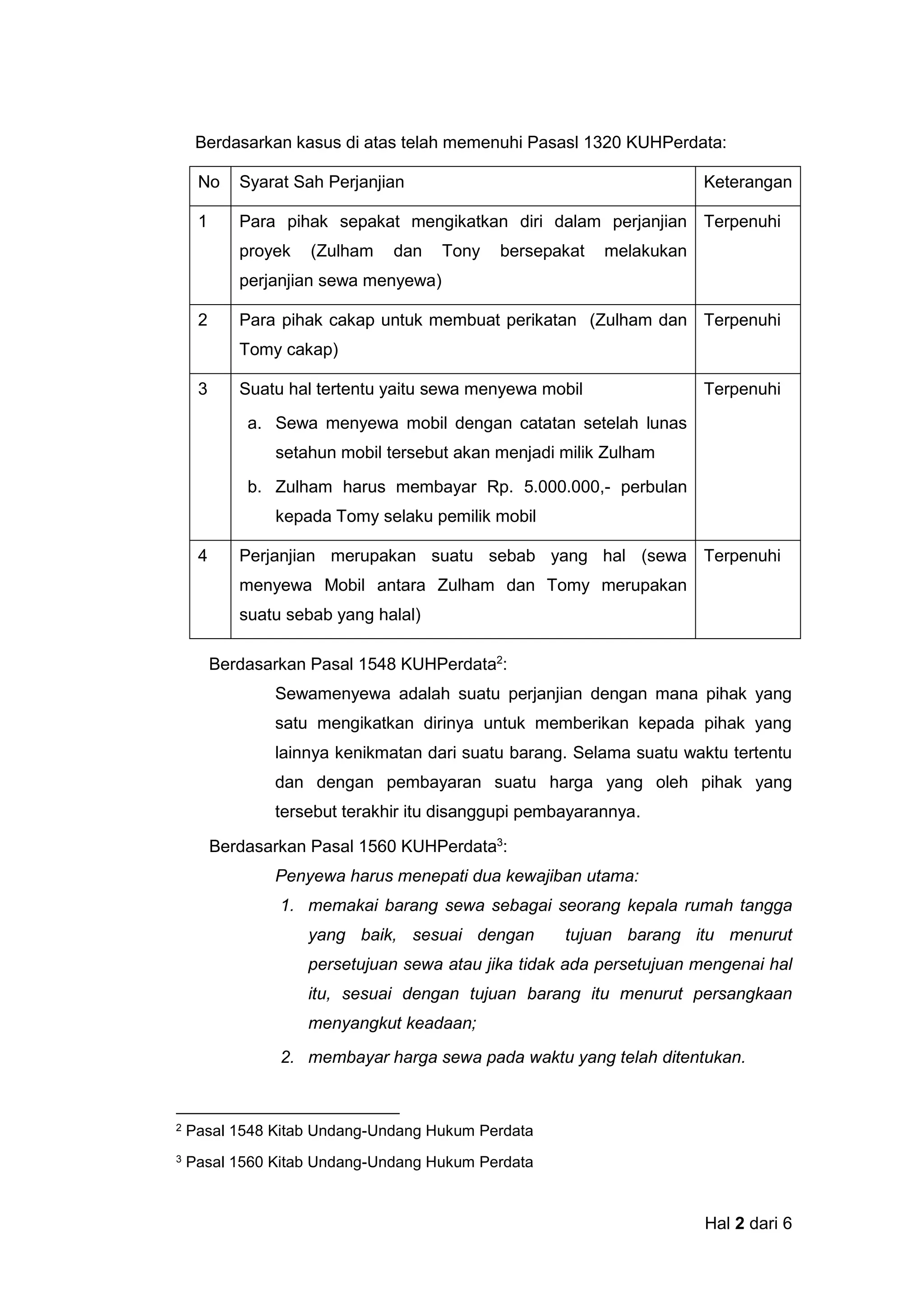 Tugas Tutorial 3 Hukum Perdata Ingkar janji tuntutan ganti rugi ...