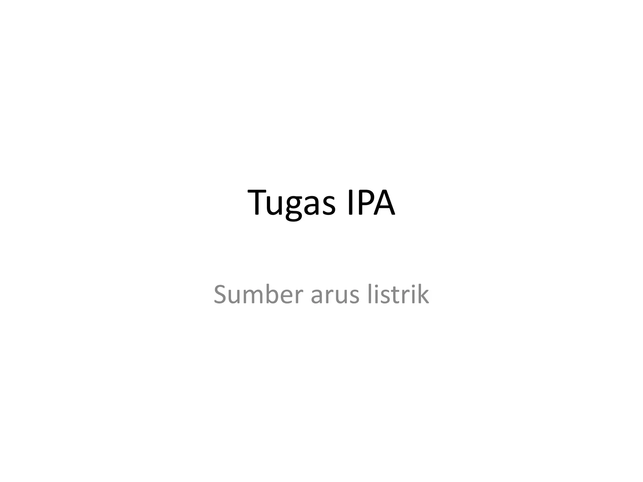 (fisika) sumber arus listrik | PPTX