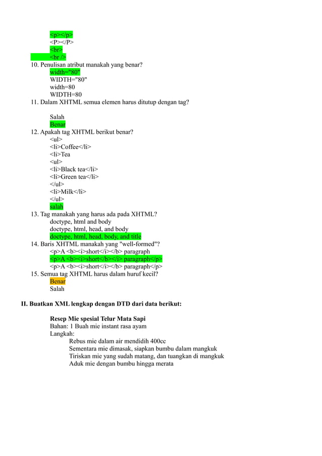 Tugas umi lestari 1 e 1103197 soal latihan | PDF