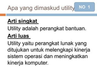 Utility Sistem Komputer | PPT