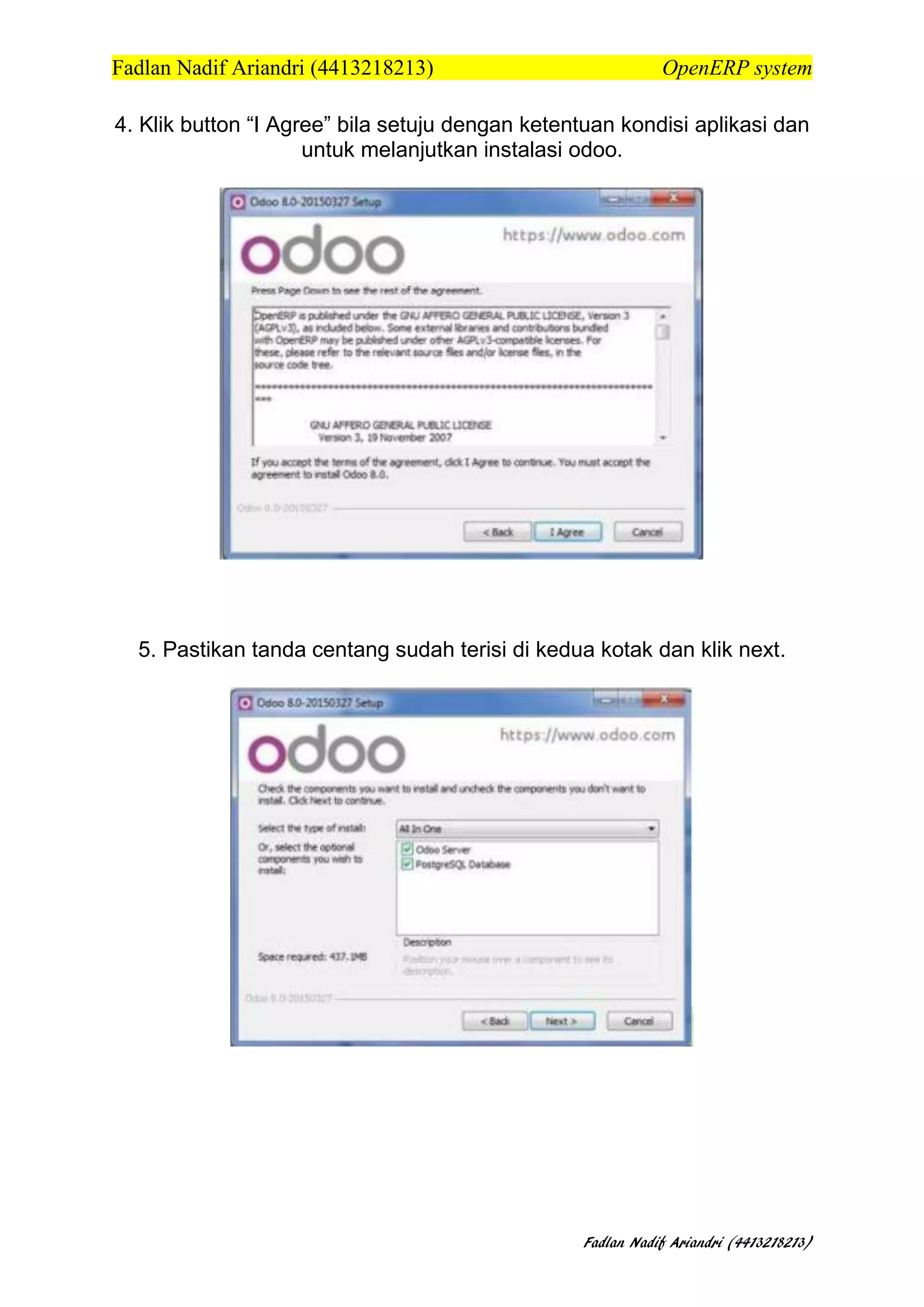 panduan installasi odoo v.8 | PDF
