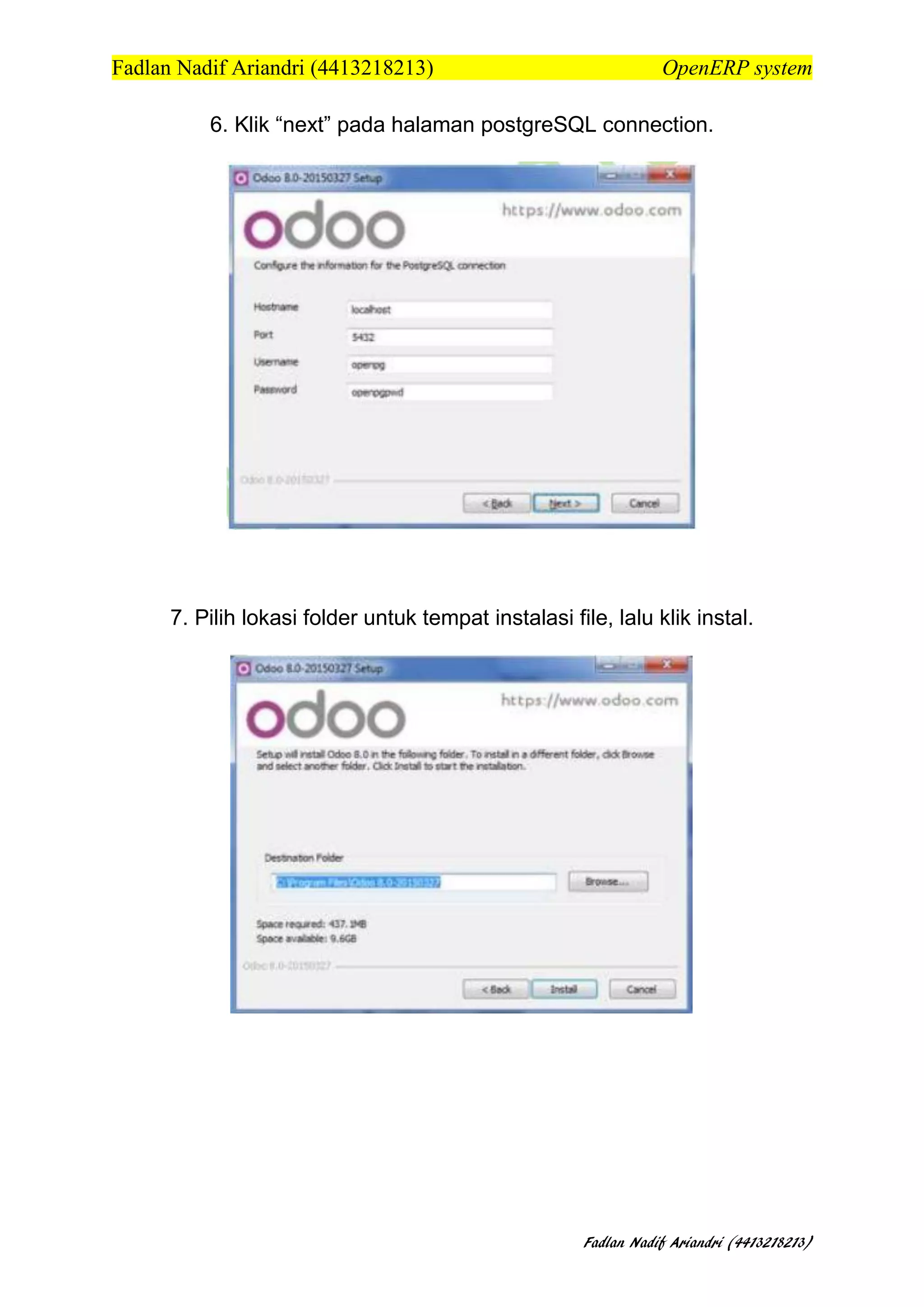 panduan installasi odoo v.8 | PDF