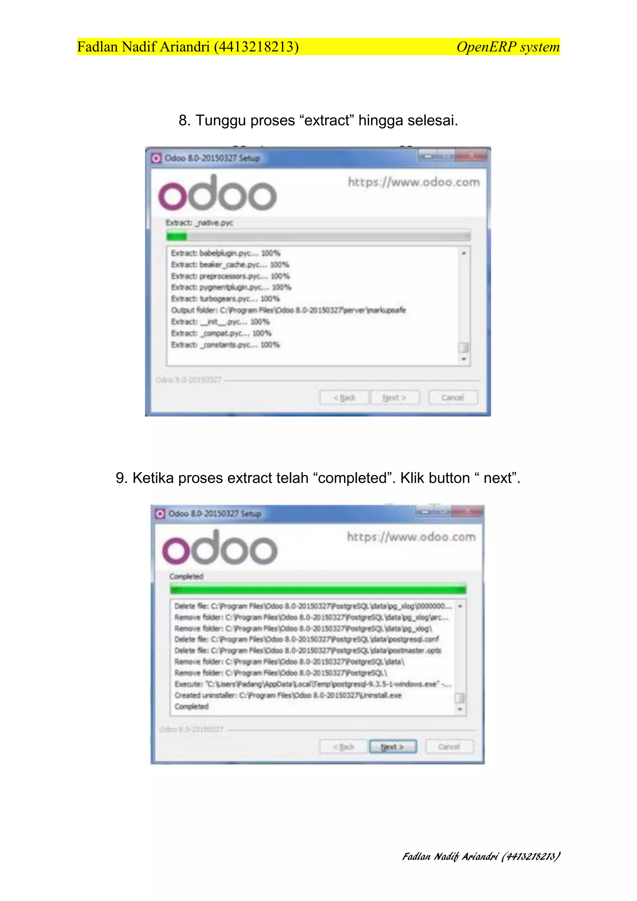 panduan installasi odoo v.8 | PDF
