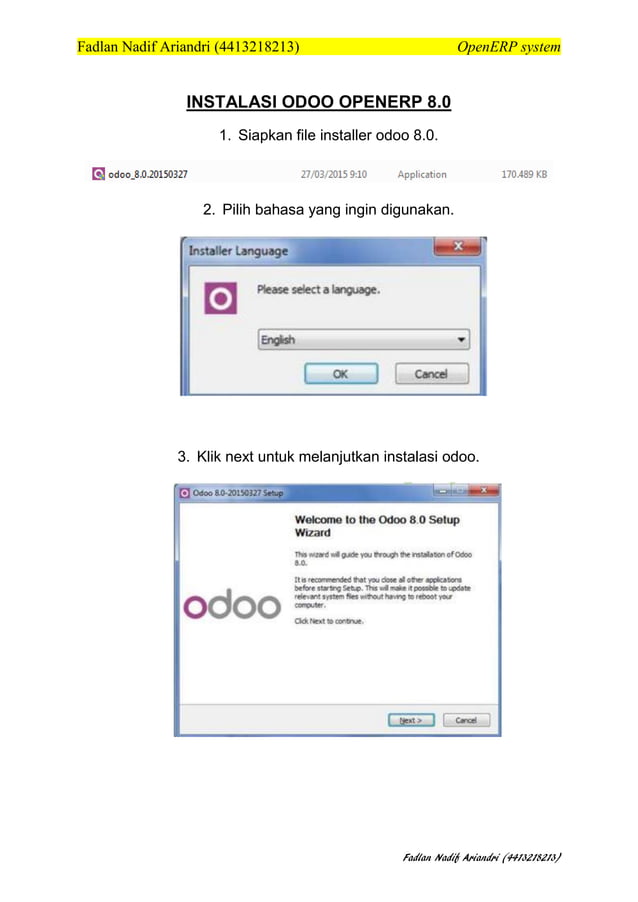 panduan installasi odoo v.8 | PDF