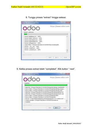 panduan installasi odoo v.8 | PDF