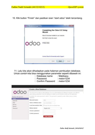 panduan installasi odoo v.8 | PDF