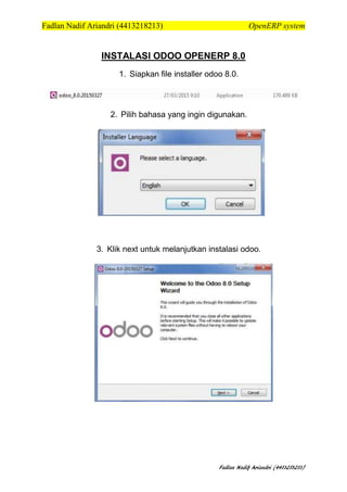 panduan installasi odoo v.8 | PDF
