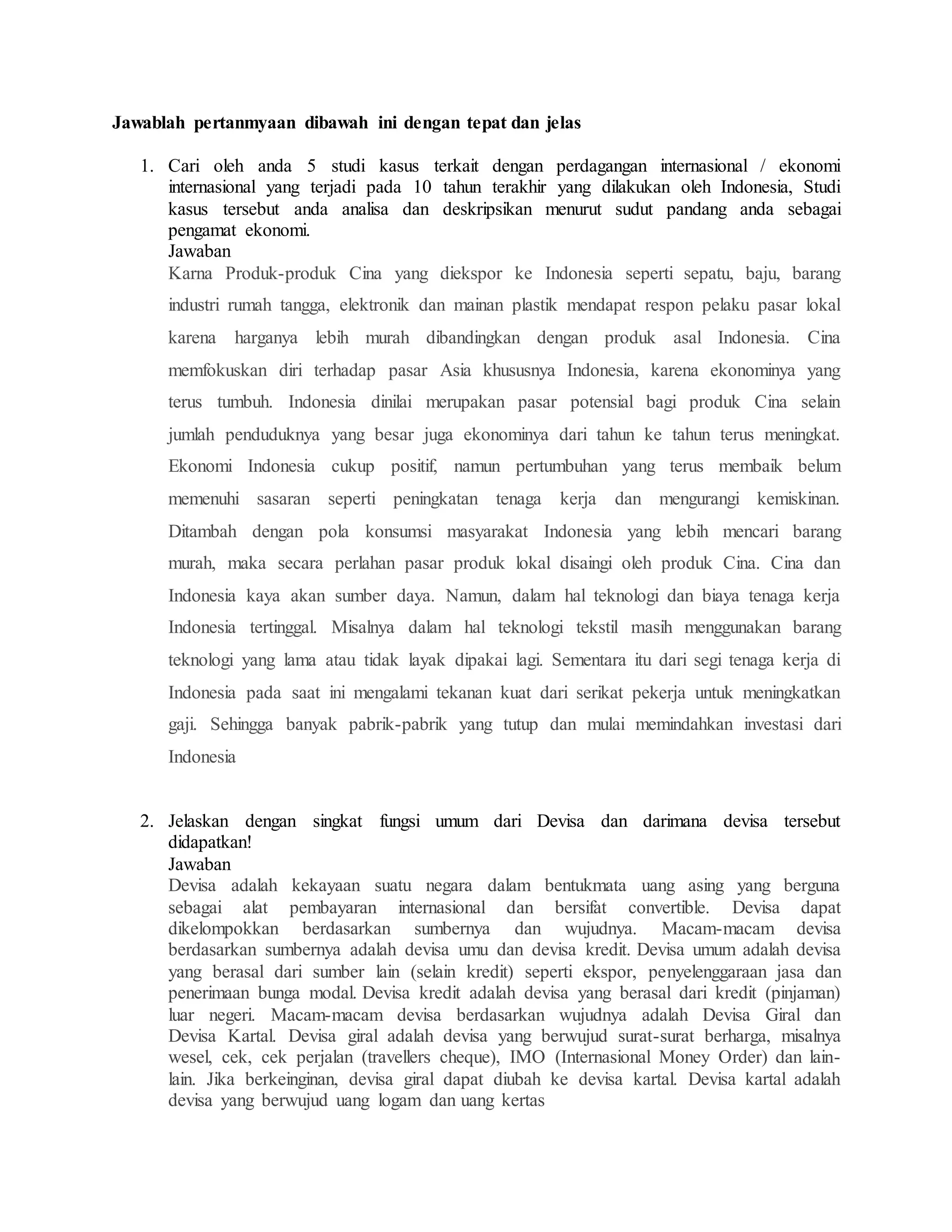 Tugas uts pertanyaan dan jawaban | DOCX