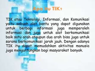 Tugas uts tik | PPT