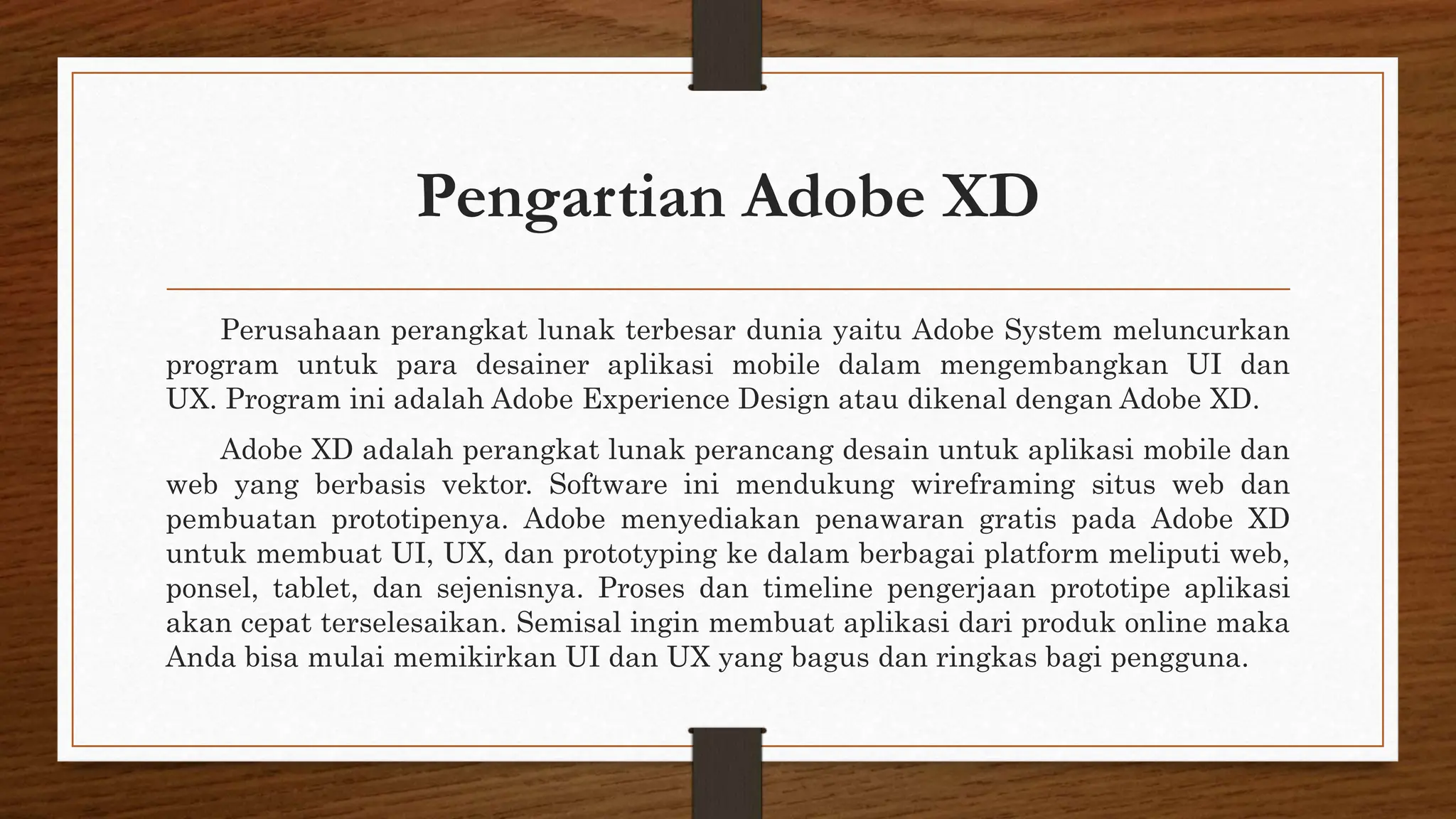 Mengenal Adobe XD - Software untuk Web Design - DKV SMK | PPTX