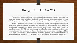 Mengenal Adobe XD - Software untuk Web Design - DKV SMK | PPT