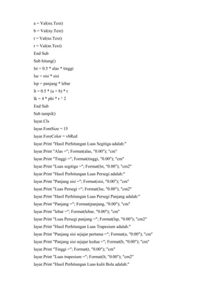 Tugas visual basic | DOC