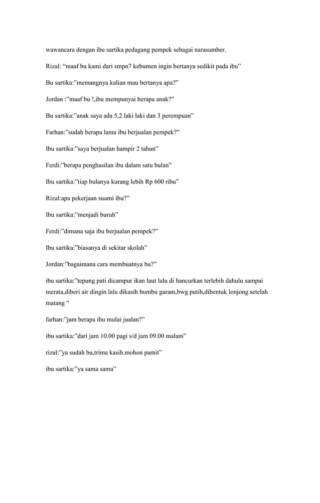 Tugas wawancara | PDF