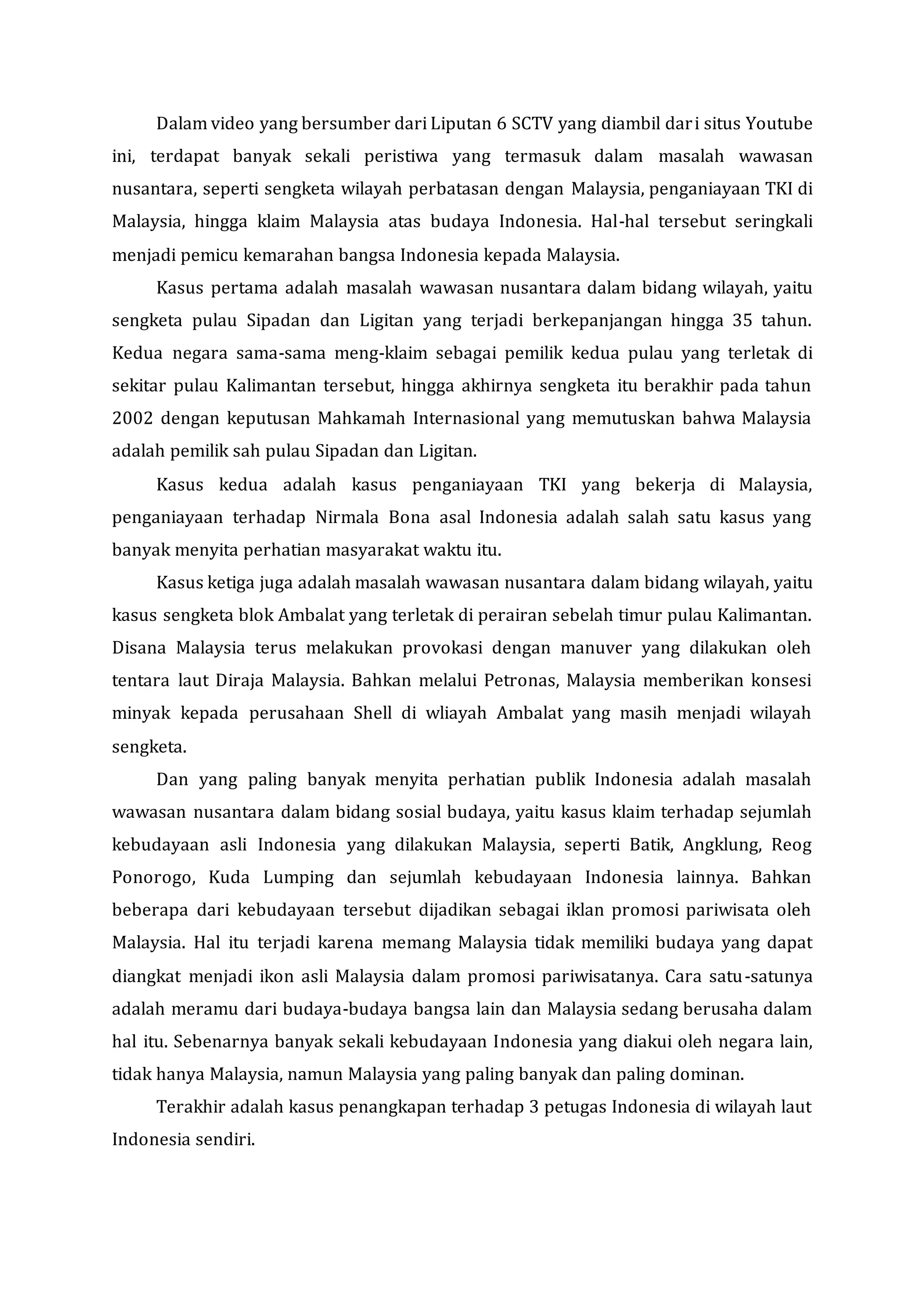 Tugas Wawasan Nusantara | PDF