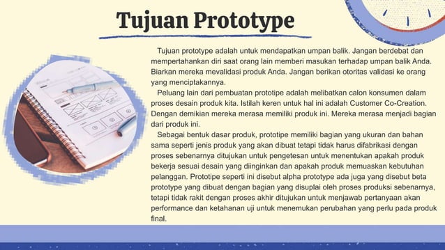 Lembar/Gambar Kerja untuk Pembuatan Prototype Produk Barang/Jasa | PPTX