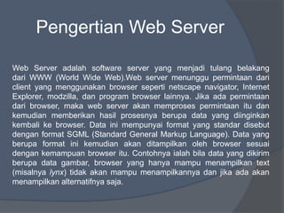 Tugas webserver SO II - 09 154 | PPTX