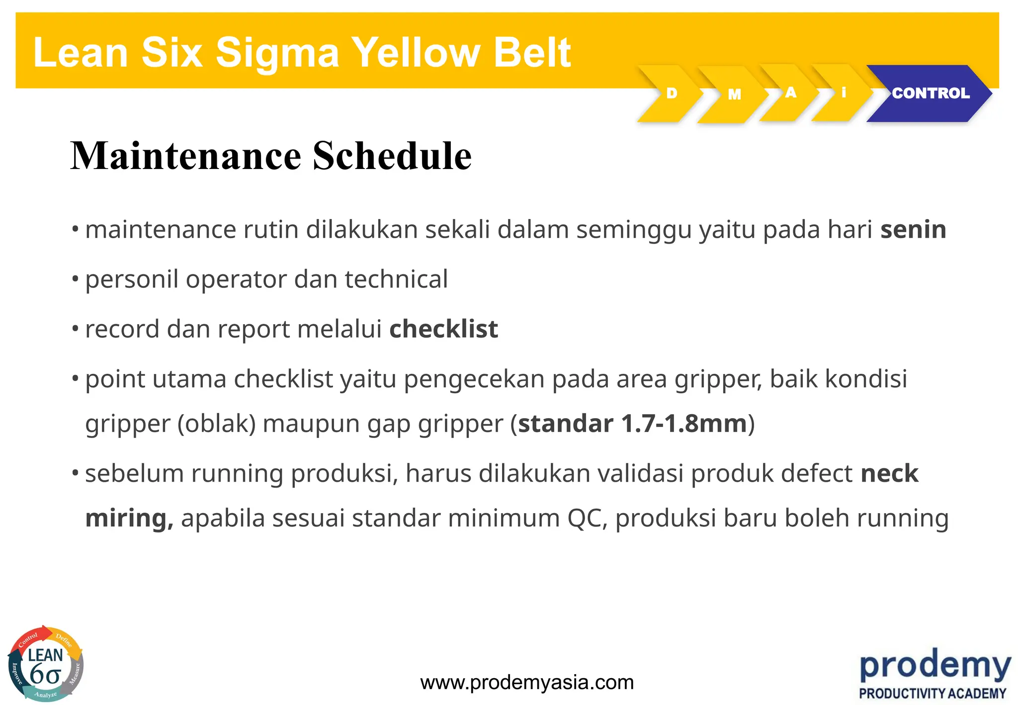 Contoh Tugas Yellow Belt pada sertifikasi lean six sigma yellow belt | PPTX