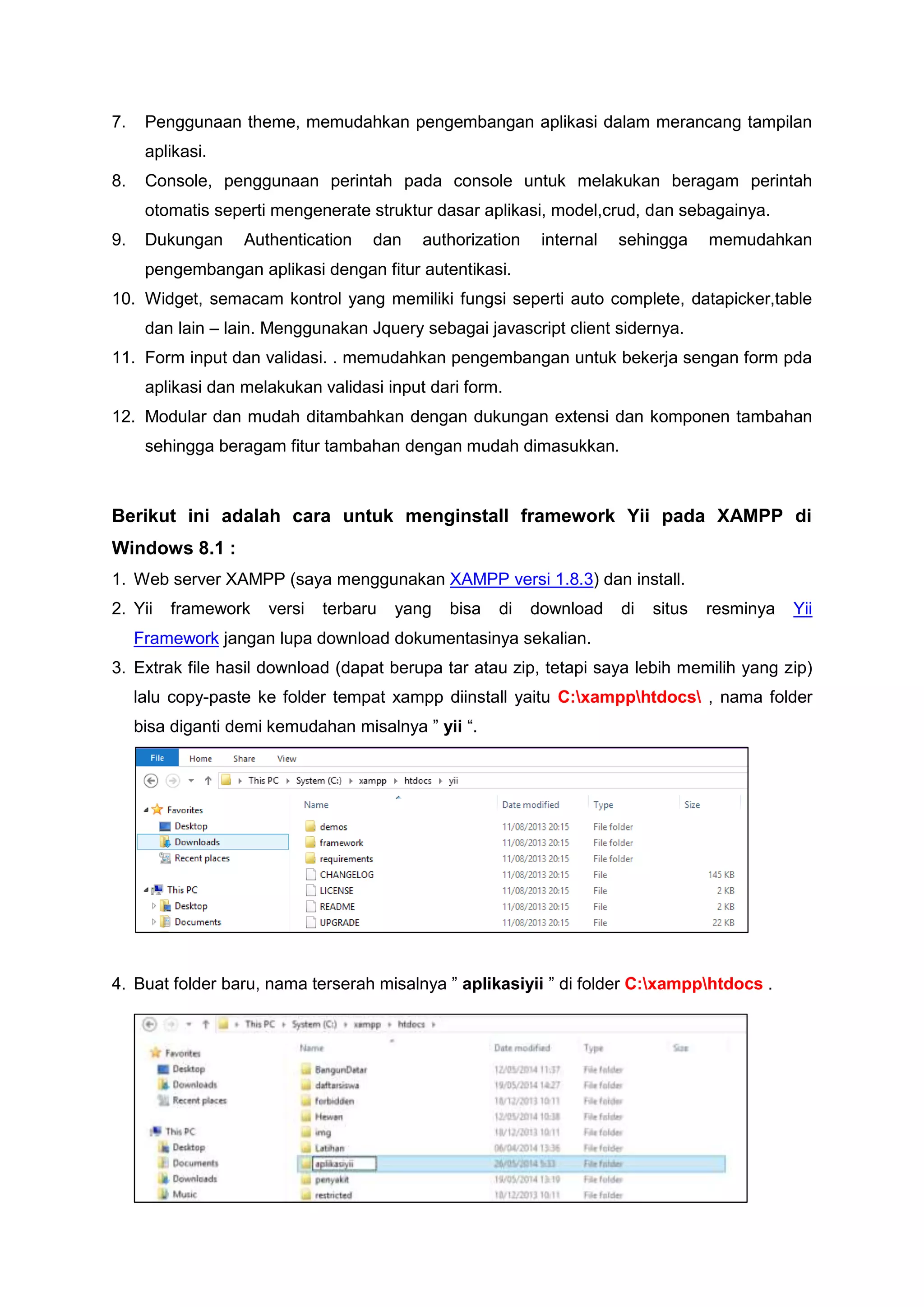 Tugas Yii Framework | PDF
