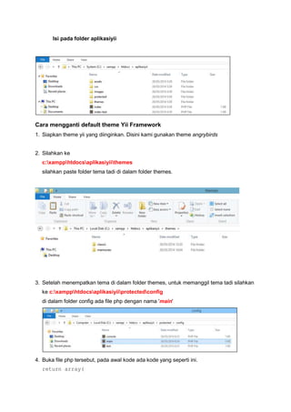 Tugas Yii Framework | PDF