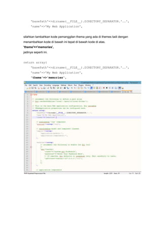 Tugas Yii Framework | PDF