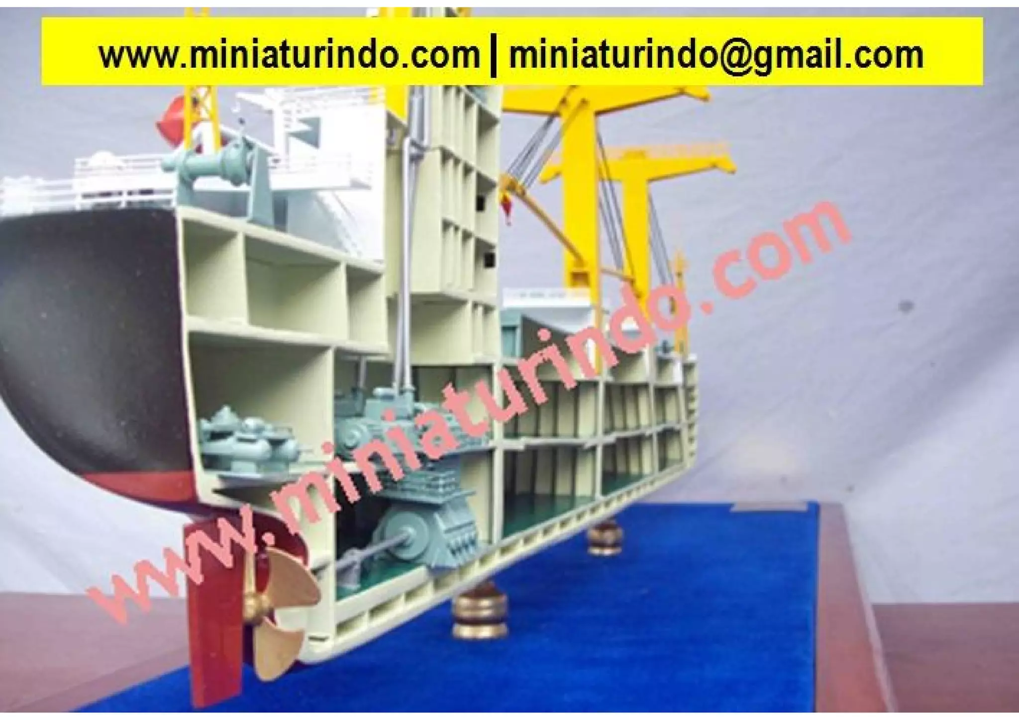 Tug & Barge Ship Scale Model | Model Ship Maker Miniaturindo.com