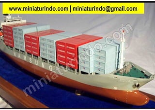 Tug & Barge Ship Scale Model | Model Ship Maker Miniaturindo.com
