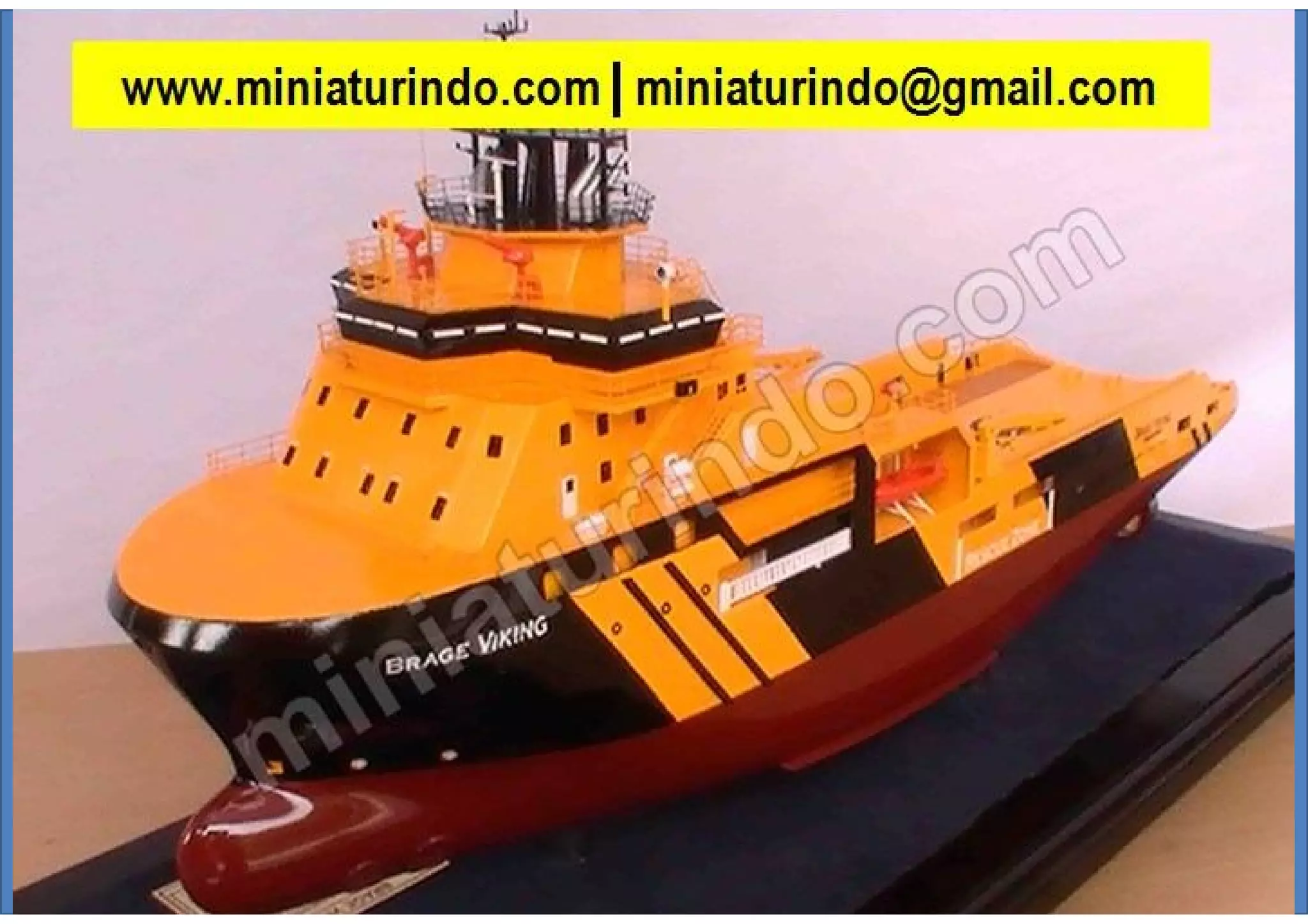 Tugboat ship scale model | Model Ship Maker Miniaturindo.com