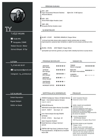 Tugce yasan cv | PDF