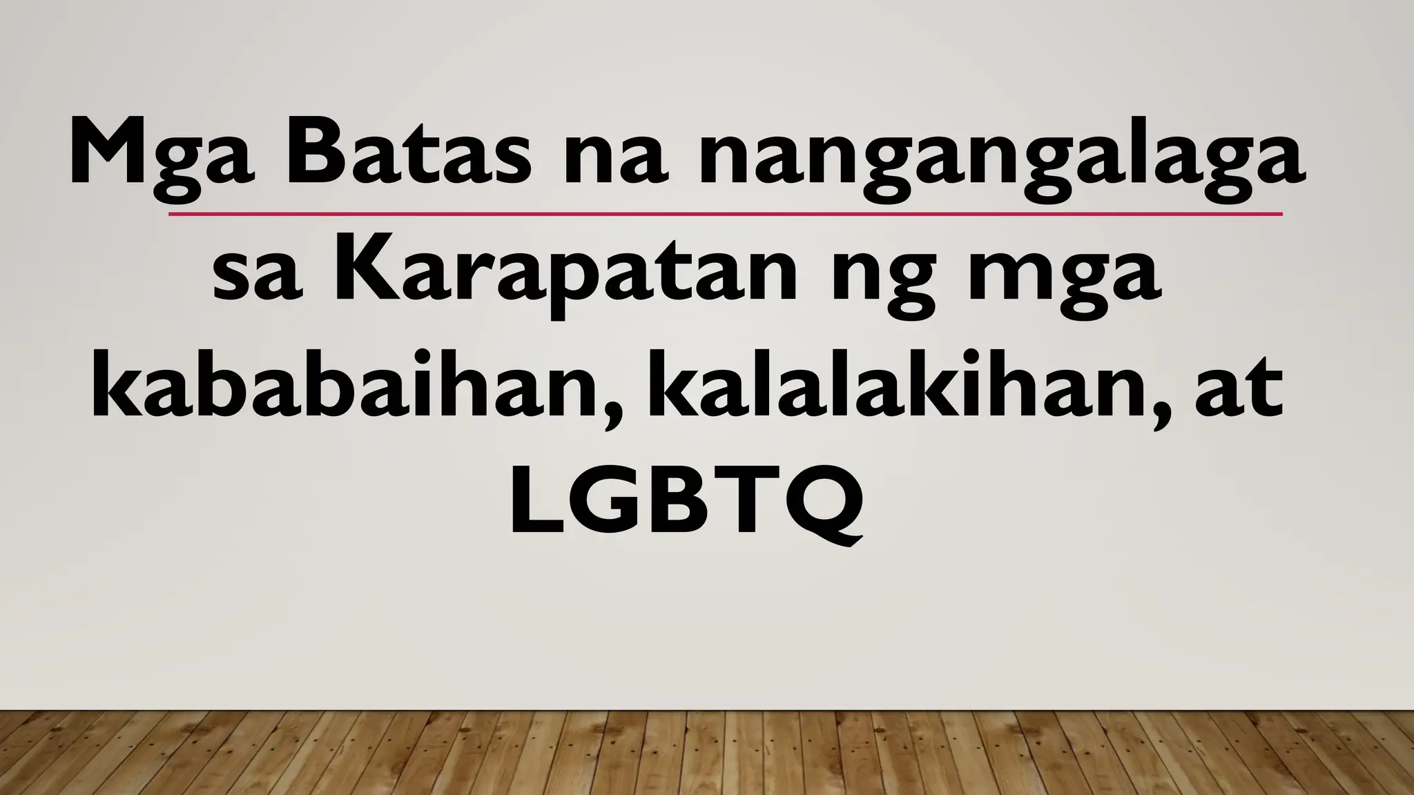 Tugon Sa Isyu Ng Karahasan At Diskriminasyonpptx