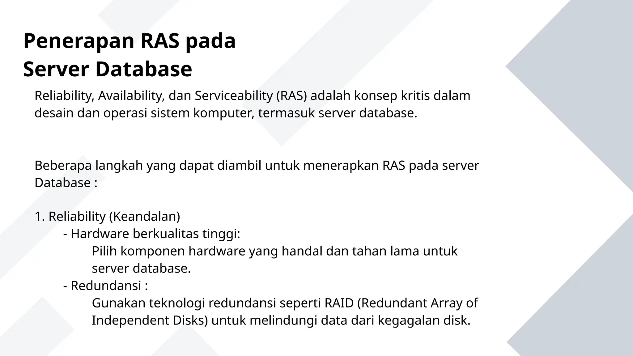 Penerapan RAS pada Server Database dan Server VOIP | PDF
