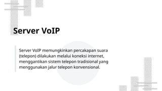Penerapan RAS pada Server Database dan Server VOIP | PDF