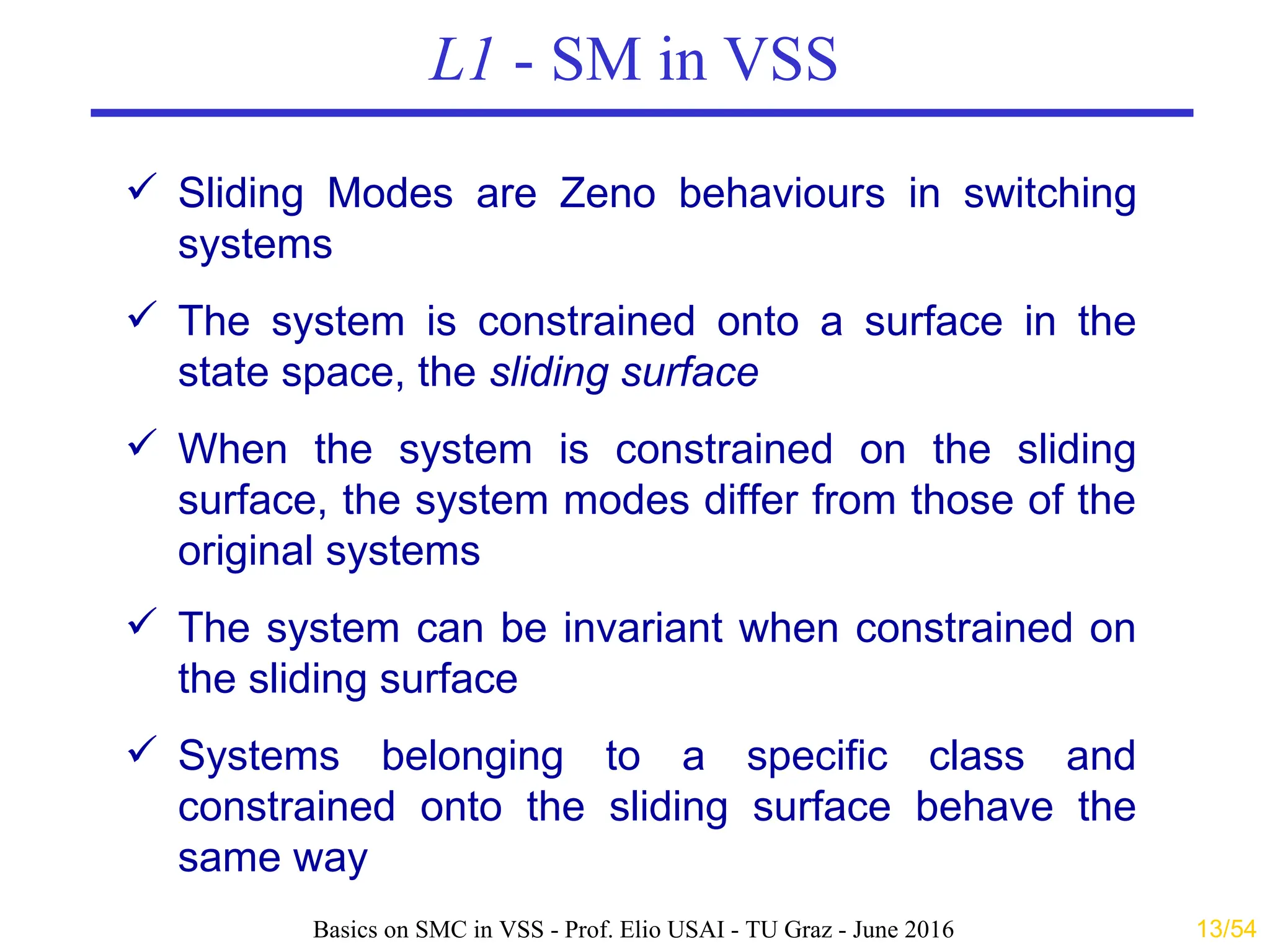 Sliding Mode Control: Basic Theory, Advances and Applications | PDF