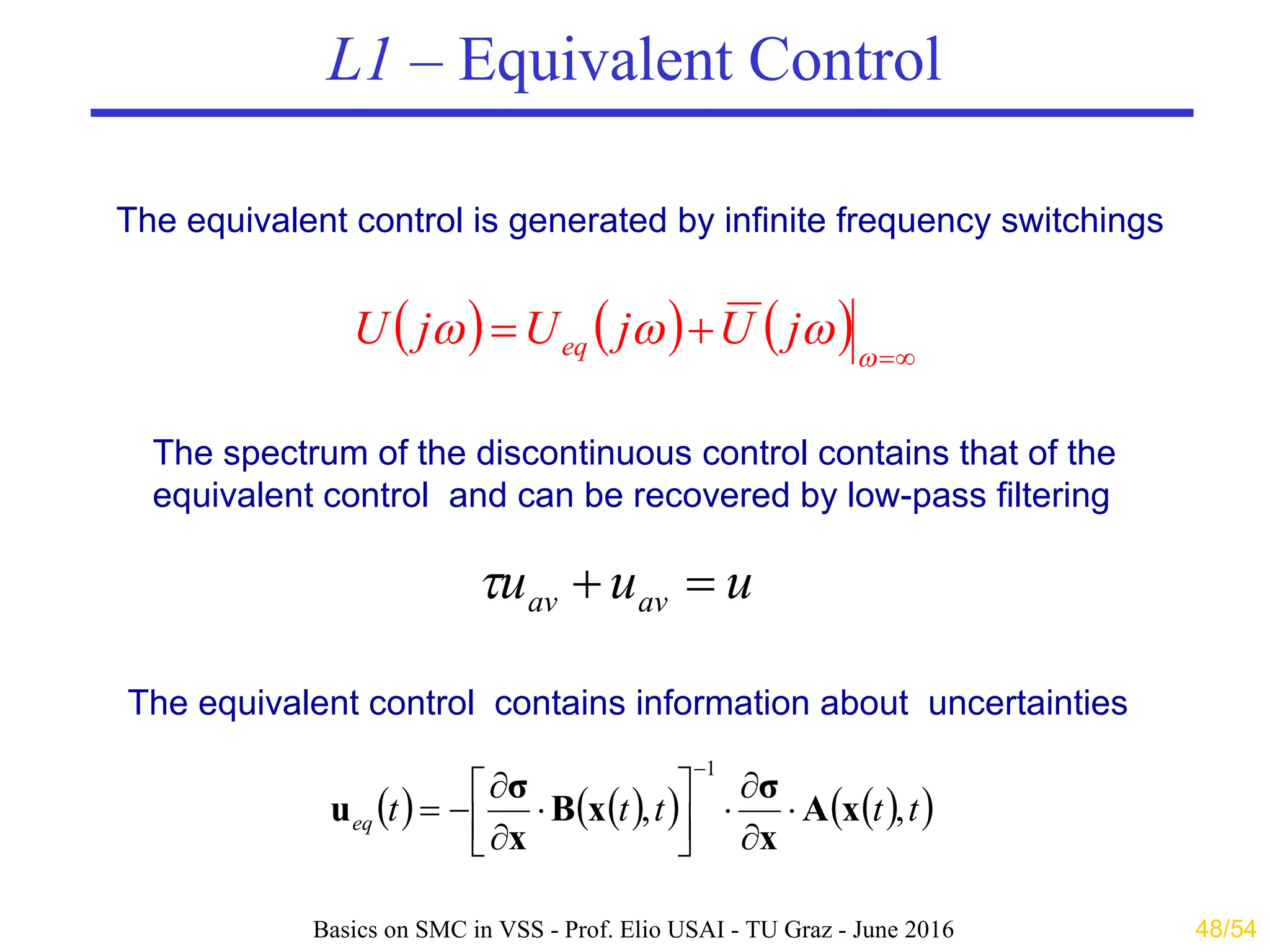 Sliding Mode Control: Basic Theory, Advances and Applications | PDF
