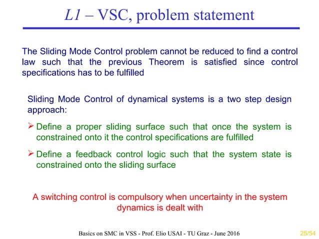 Sliding Mode Control: Basic Theory, Advances and Applications | PDF