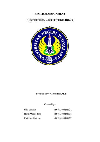 The Description of Tugu jogja | DOC