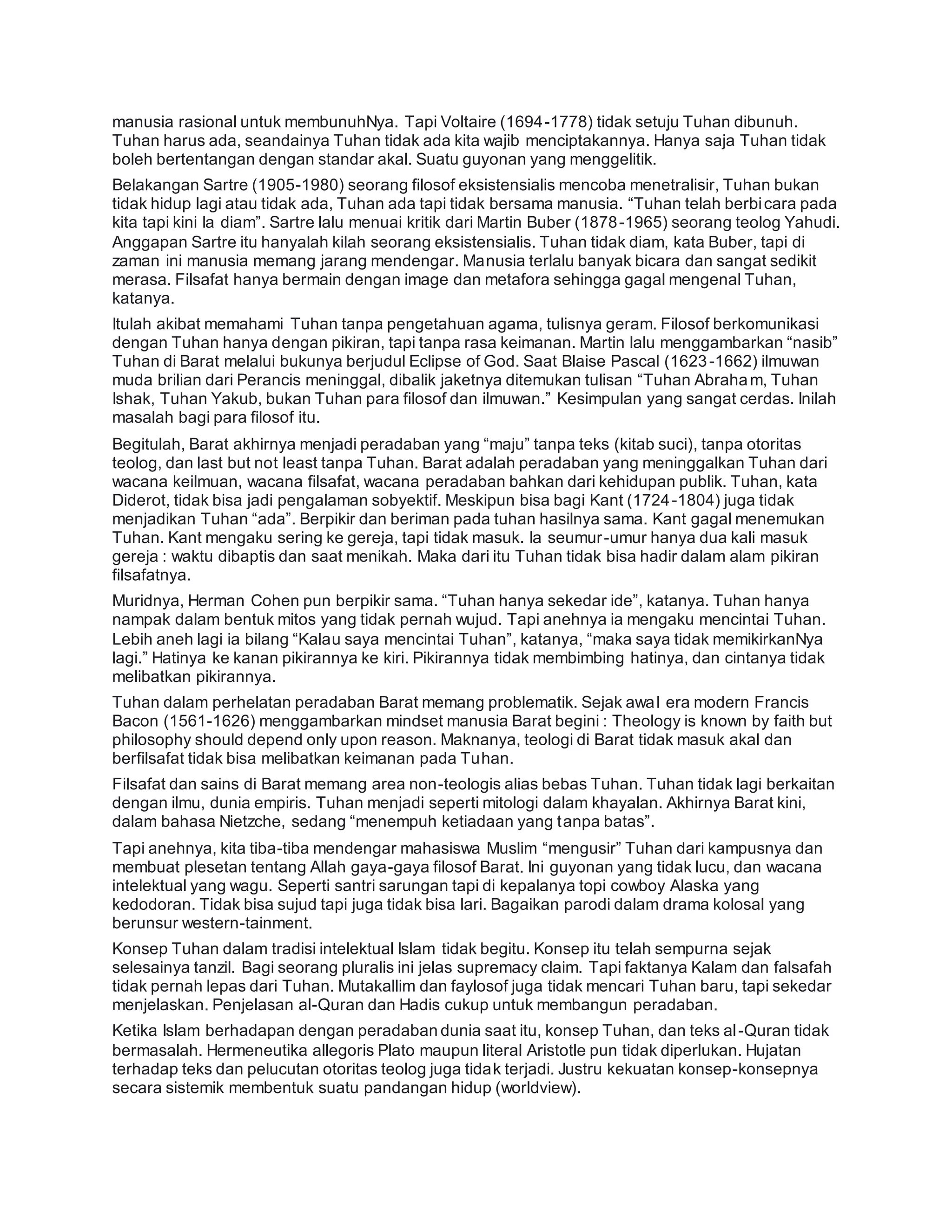 Tuhan hamid fahmy zarkasyi | PDF