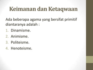Tuhan YME dan Ketuhanan | PPT