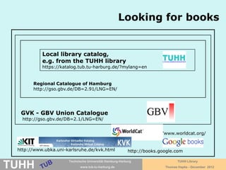 Welcome at TUHH library - A library in transition! | PPT
