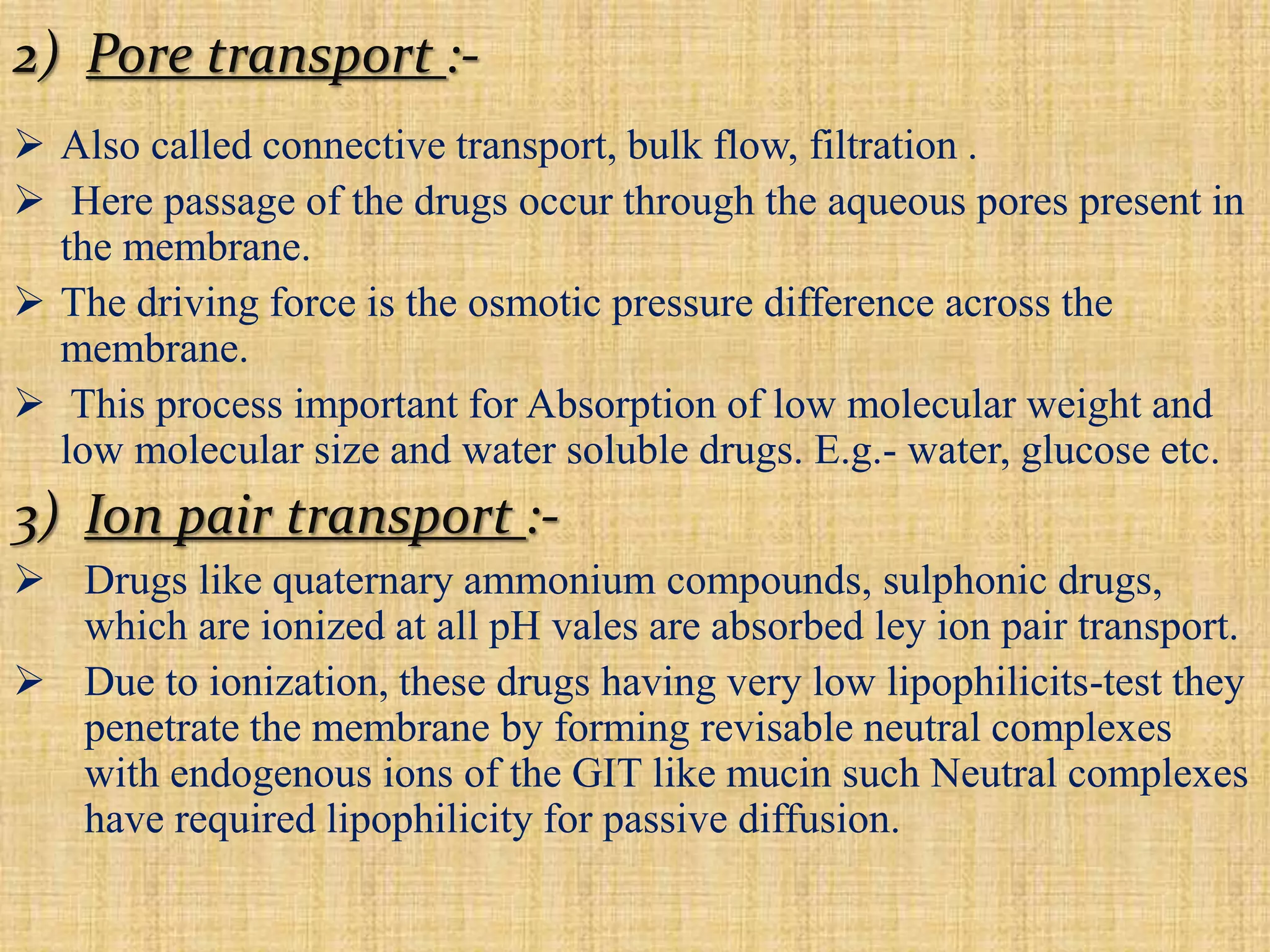 Mechanism Of Drug Absorption | PPT