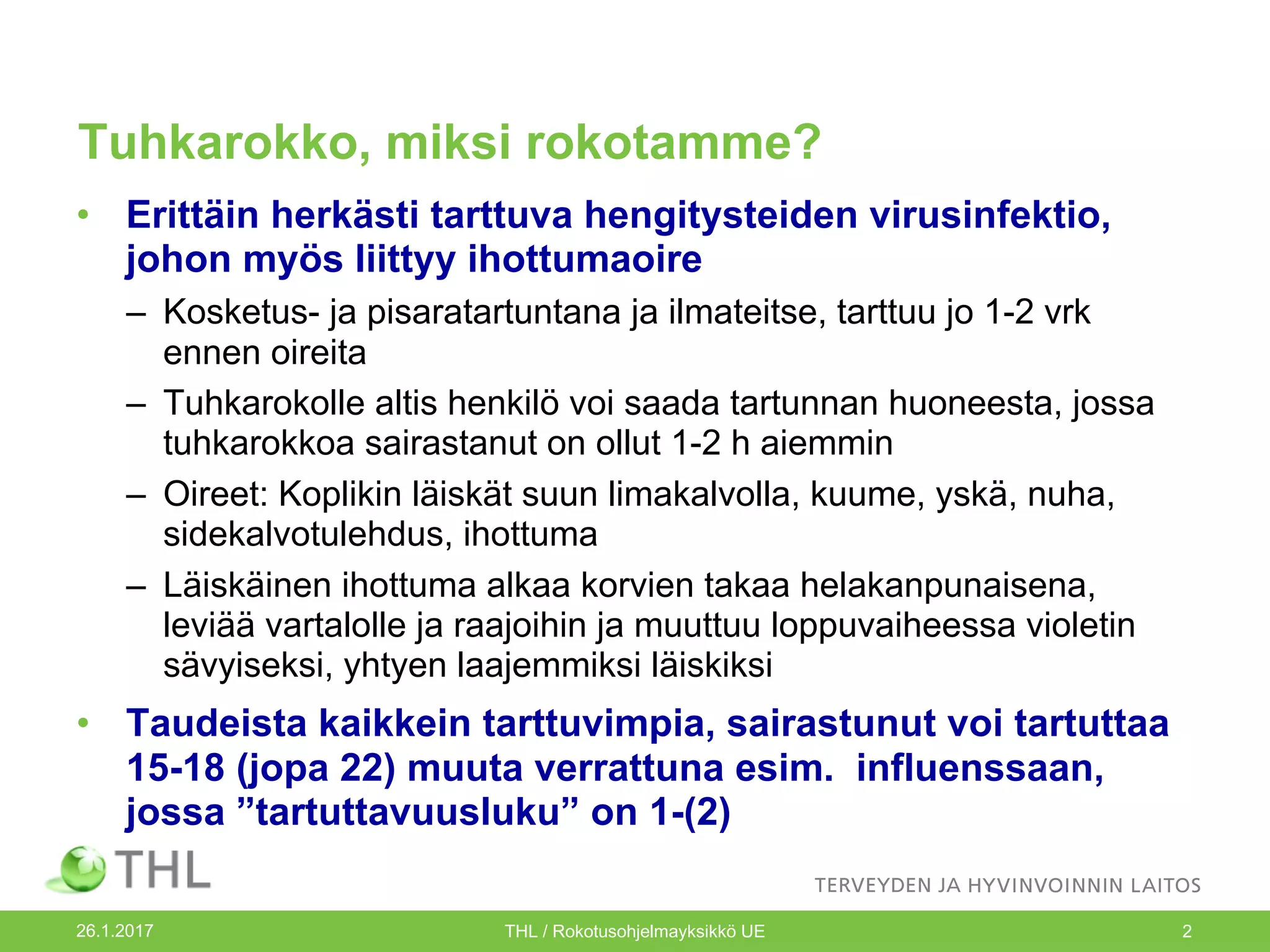 Tuhkarokko ja mpr-rokotukset 2017 | PDF