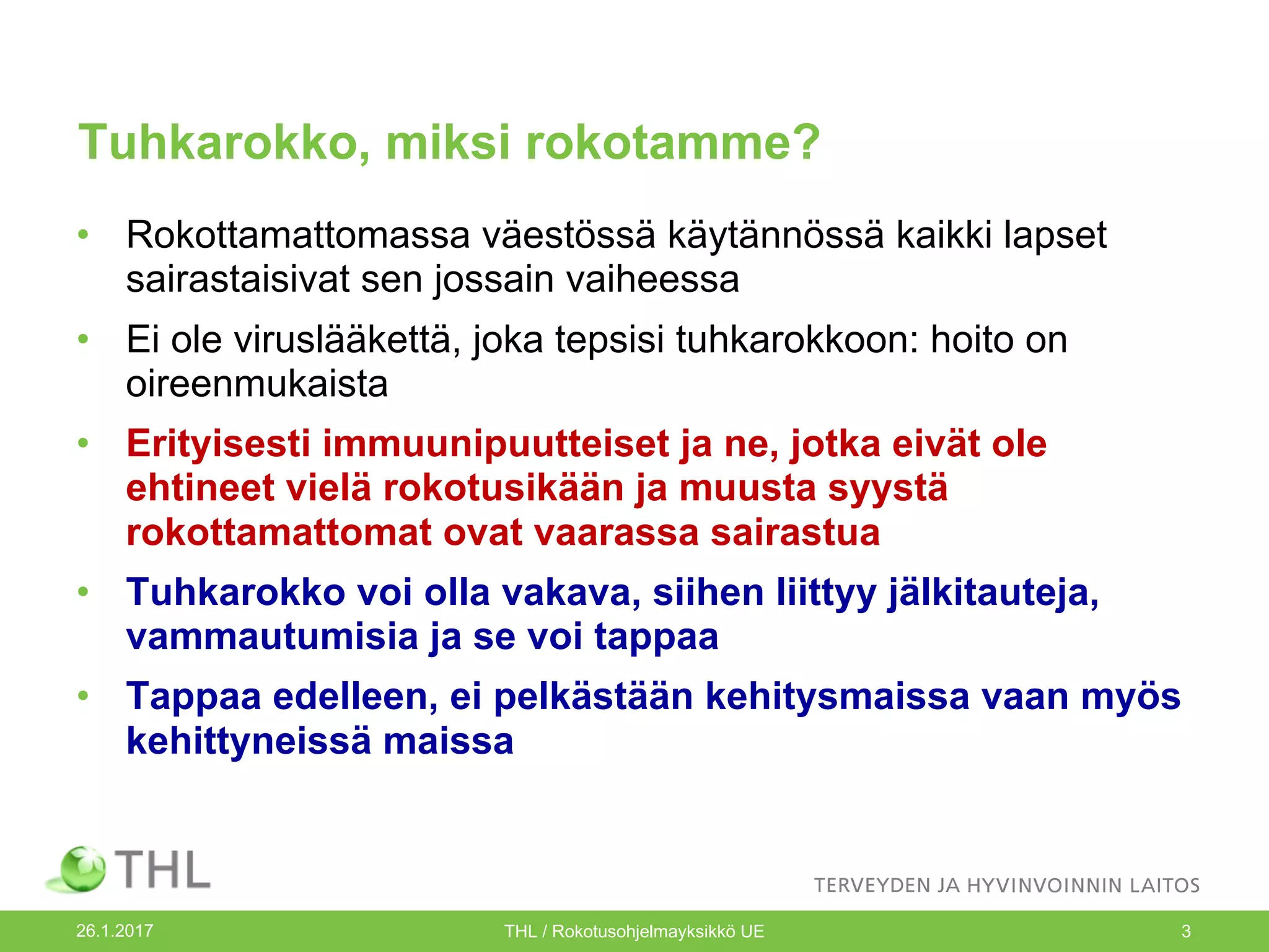 Tuhkarokko ja mpr-rokotukset 2017 | PDF