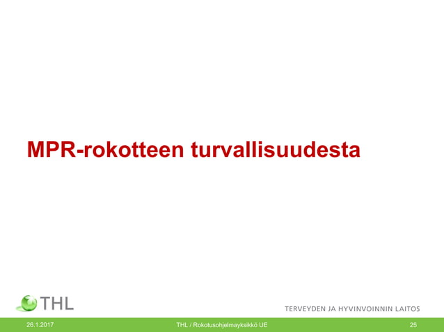 Tuhkarokko ja mpr-rokotukset 2017 | PDF